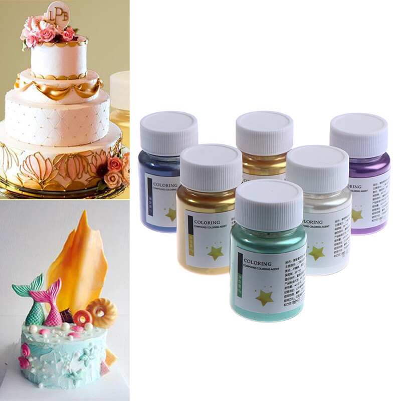 15g Edible Cake Gold Powder Mousse Fondant Macaron Chocolate Glitter ...