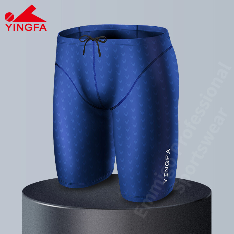 YINGFA FINA Approved Trunks Mens Chlorine Resistant Racing Swim Jammers ...