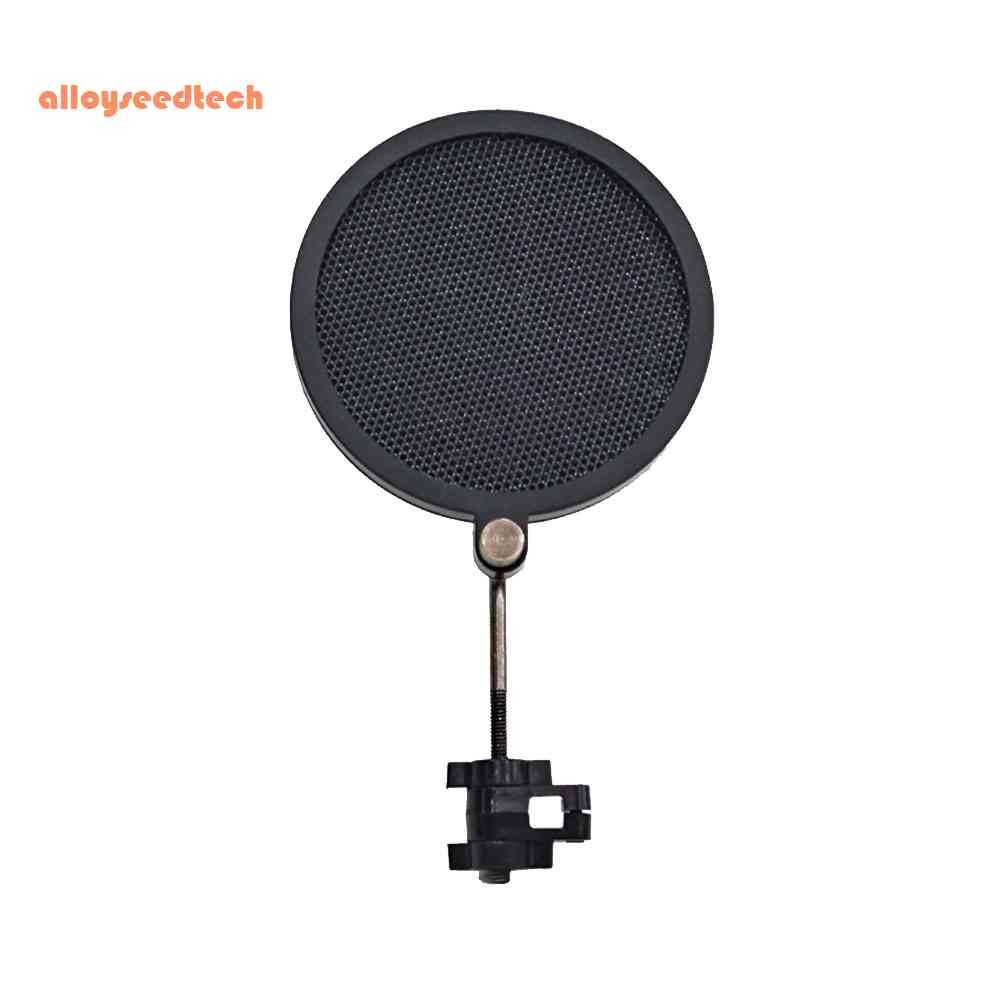 ไมโครโฟน Pop Filter 3นิ้ว Dual Layered Mic Mask Rotatable Pop Shield ...
