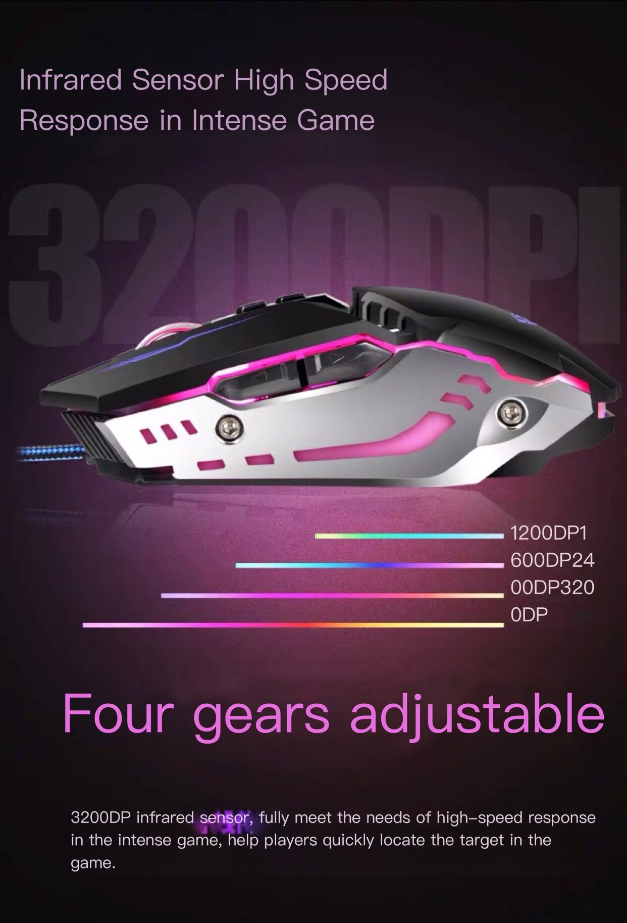 AULA S30 เมาส์สำหรับเล่นเกม 7 ปุ่มโปรแกรมเมาส์โลหะสำหรับแล็ปท็อปพีซี ...