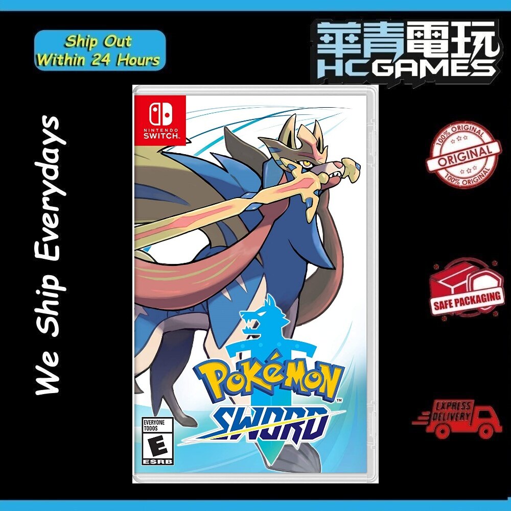 Nintendo Switch Pokémon Sword （English/Chinese - Catridge - NewSeal ...