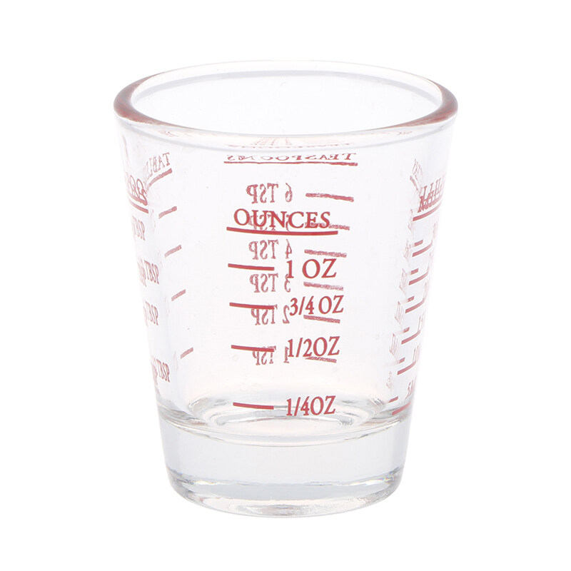 1Pc 30 ML Glass Measuring Cup With Scale Shot Glass Liquid Glass Ounce ...