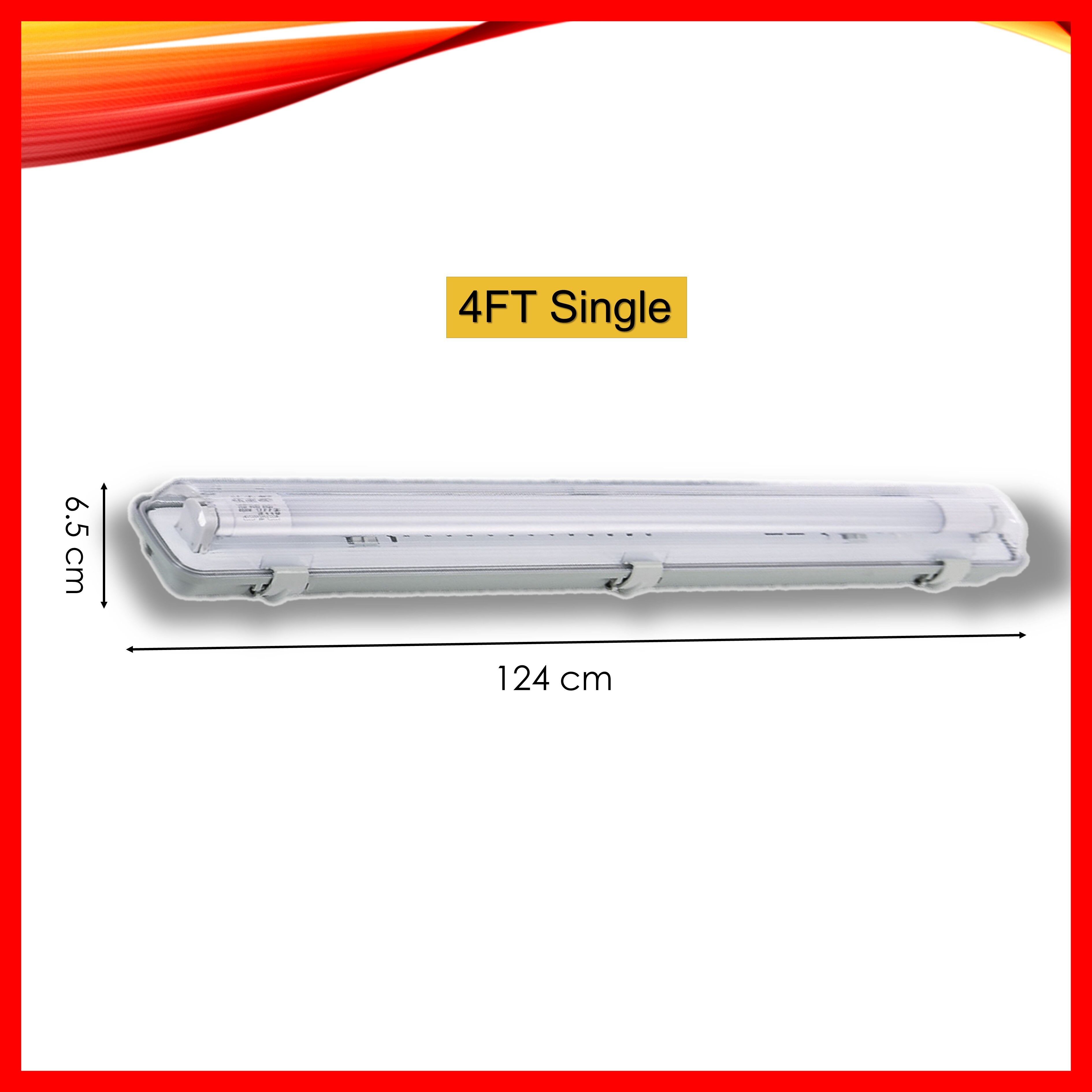 LED T8 Waterproof Casing Fitting 2FT 4FT Single Double Anti corrosive ...