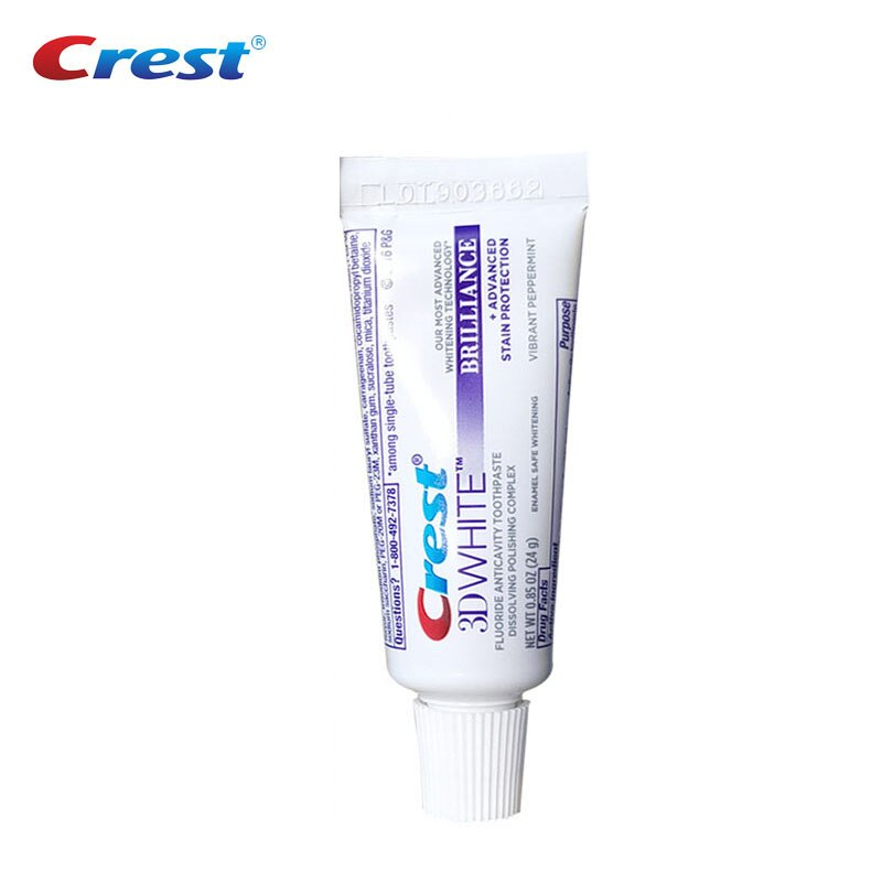 Crest 3D WhiteToothpastes Brilliance Mini Toothpaste Portable Teeth ...