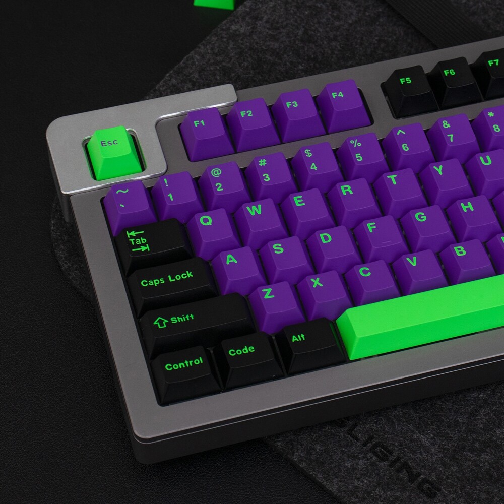 GMK Mecha-01 EVA Keycaps 173คีย์ ABS Double Shot Cherry Profile 6.25U ...