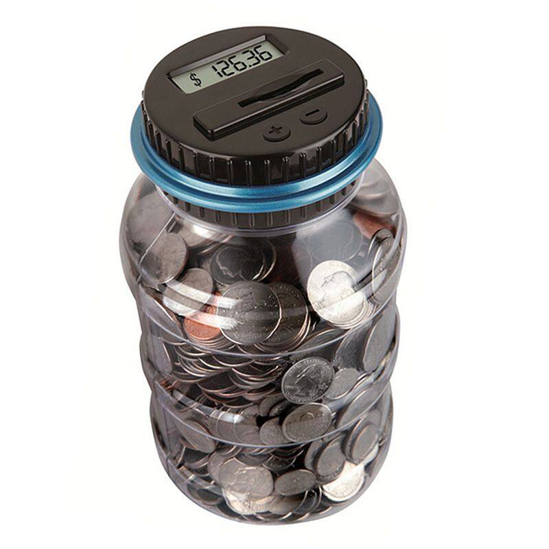 Piggy Bank Digital Counting Coin Bank Creative Large Money Saving Box ...