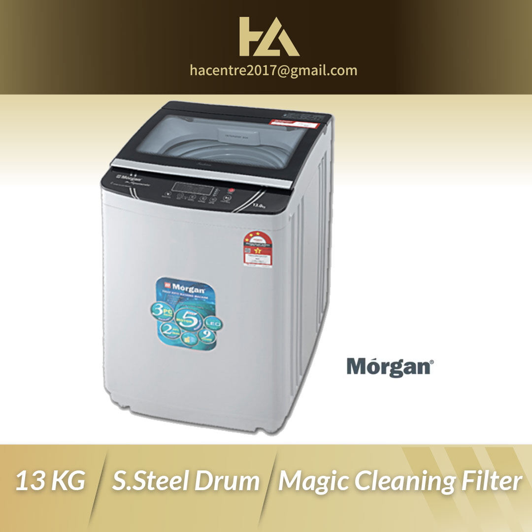 Morgan 13KG Fully Auto Washing Machine MWM-13 (Aquamarine Series) | Lazada