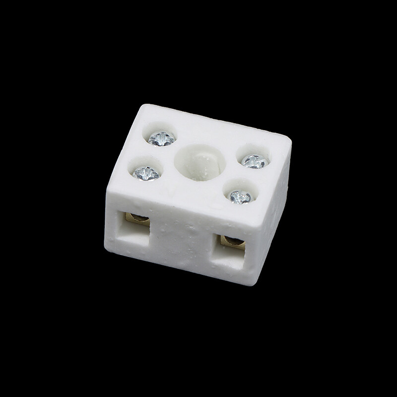 5Pcs 2 Postion 5 Hole Ceramic Wiring Terminal Block high frequency ...