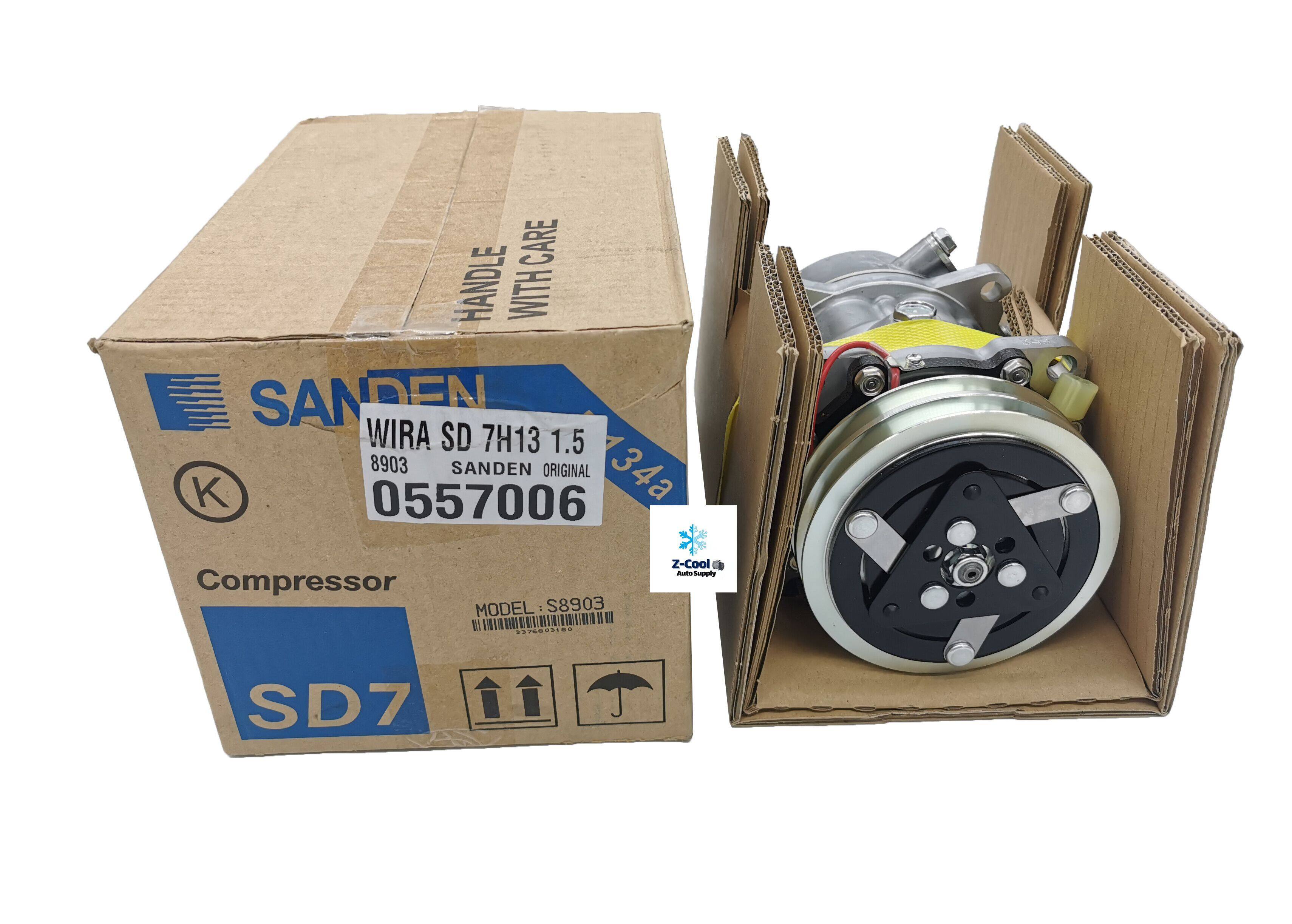 Aircond Compressor Original Sanden Proton Wira / Iswara 1.3 & 1.5 ...