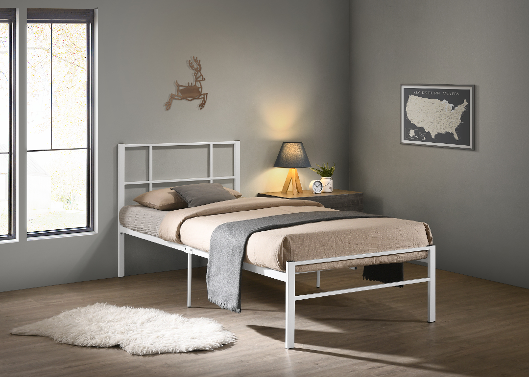 VITA & GINA Metal Single Bed Frame Single Bedframe Single Size Bed ...