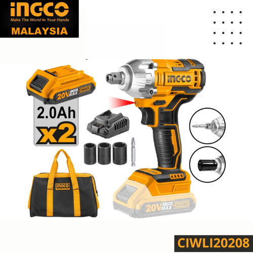 INGCO CIWLI2001 Lithium-ion Impact Wrench Brushless Motor,, 49% OFF