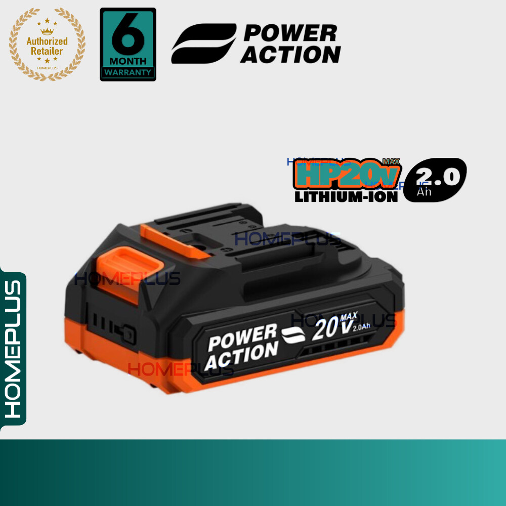Homeplus Power Action BP20-2.0 20V 2.0Ah Battery Pack Cordless Drill ...