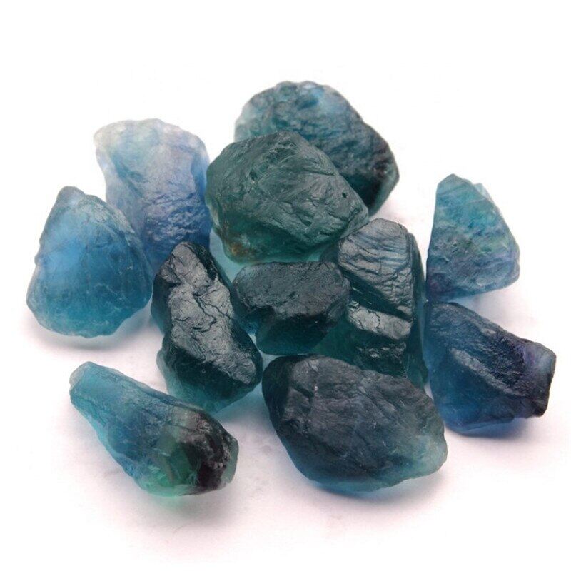 1 PC Raw Natural Blue Fluorite Quartz Crystal Semi Precious Stone Rough ...