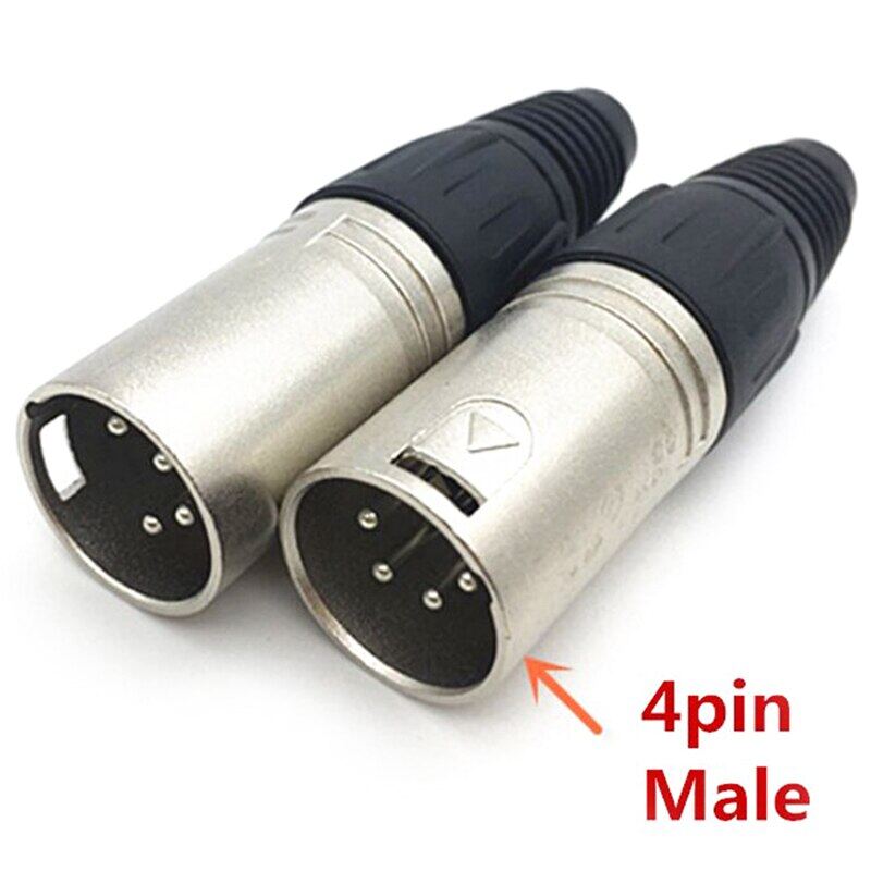 [Hot K] 3P 4P 5P XLR Microphone Audio Cable Plug 3/4/5/ Pin XLR Male ...