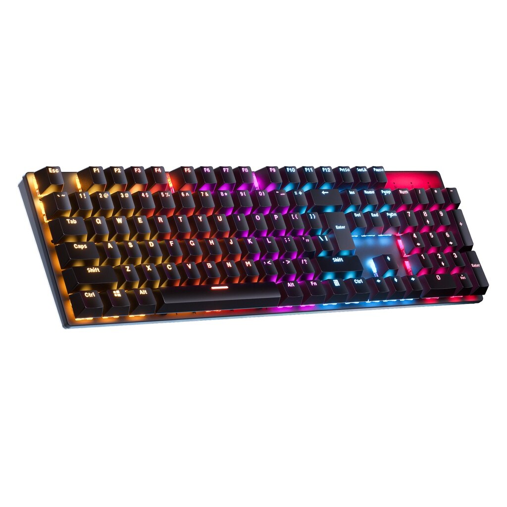 UGL KA800 Mechanical Keyboard 87 Keys RGB Mixed Light Wired Blue Switch ...