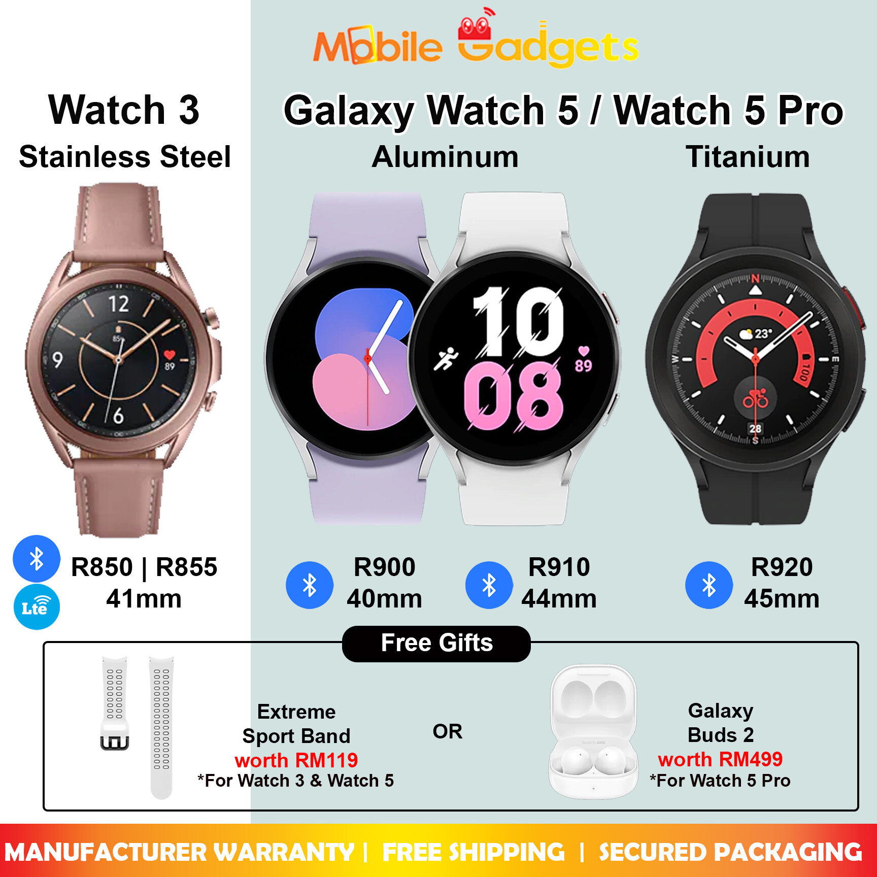 Samsung Galaxy Watch 44mm Lte R915 Smartwatch Super Amoled