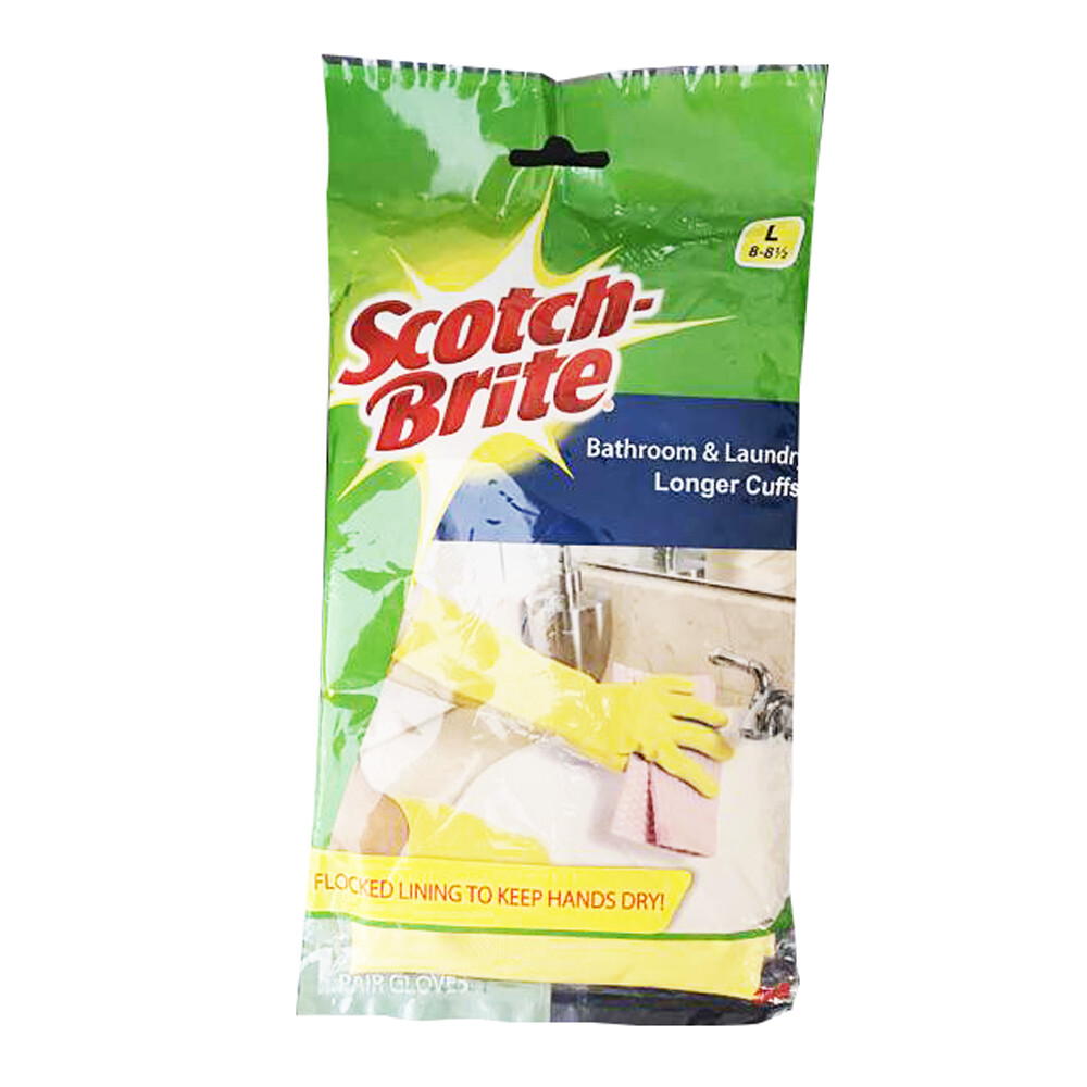 3M Scotch Brite Bathroom & Laundry Gloves (1 Pc/Pack) 3M™ Scotch-Brite ...