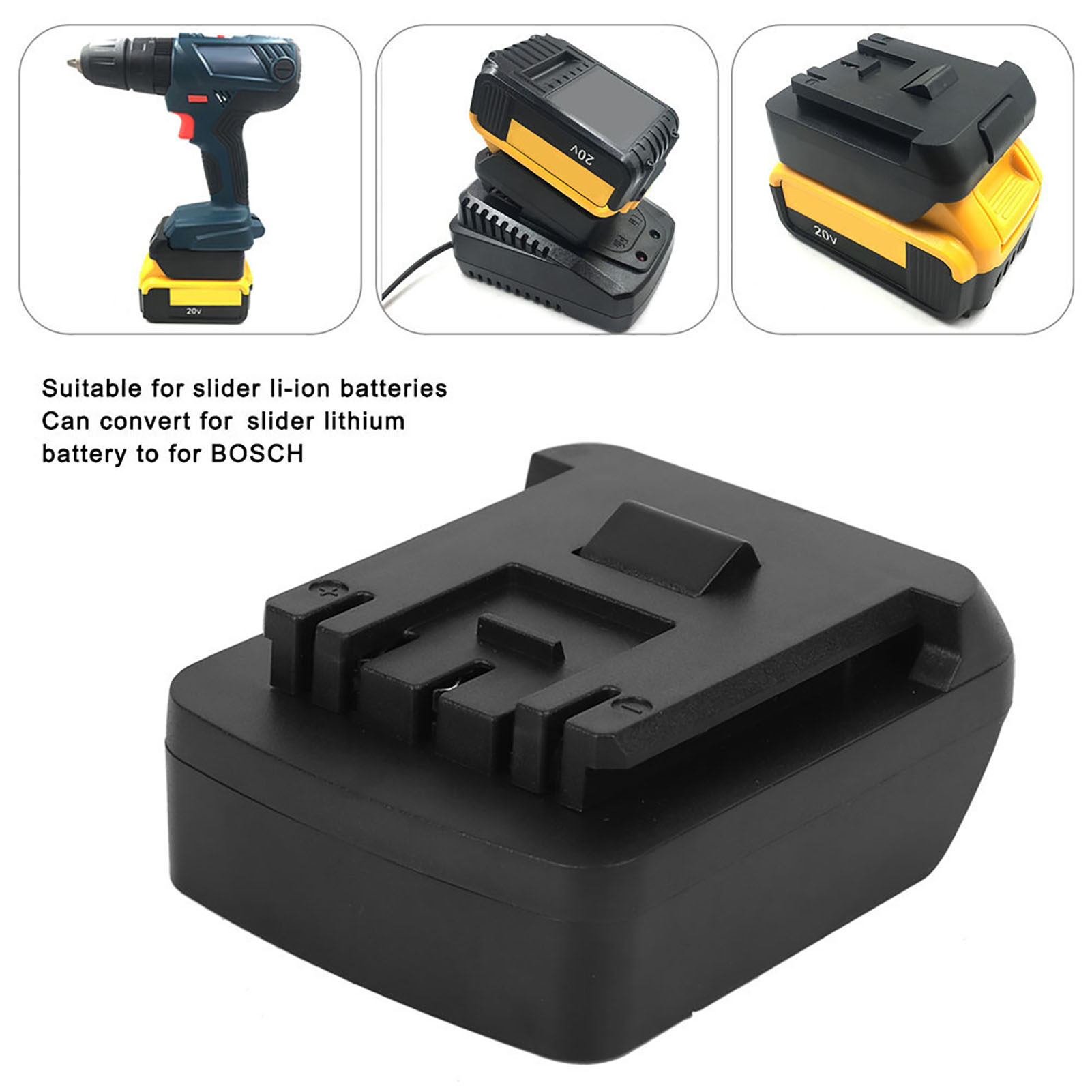 BTIHCEUOT Shared Adapter Share Batteries Saving Cost Power Tool Adapter ...