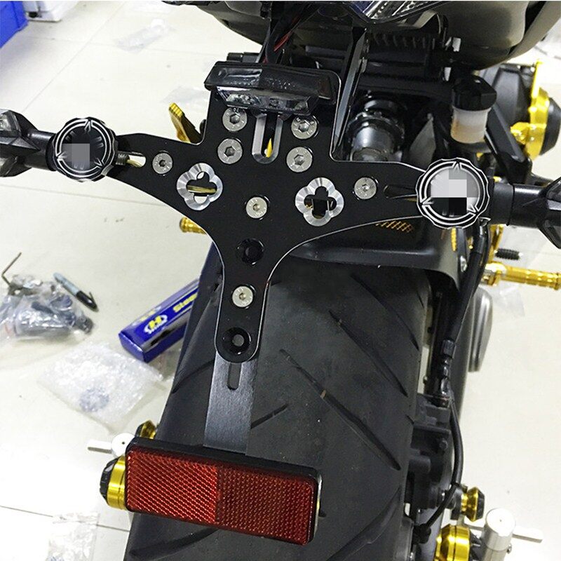 Allotmark MT 09 Motorcycle Adjustable License Plate Mount Holder ...