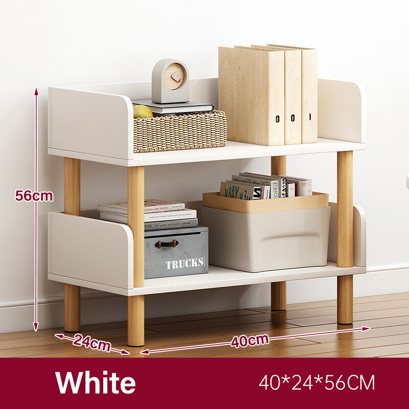 6 Tiers Multipurpose BookShelf Wooden Shelves Rack Bookcase Utility Shelf Bookshelf Simple Floor ...