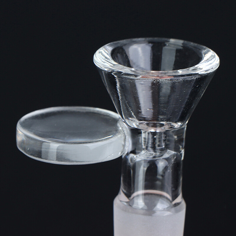 14mm/ Glass Joint Clear Slide Male Glass Bowl Filter Pipe Mouthpiece ...