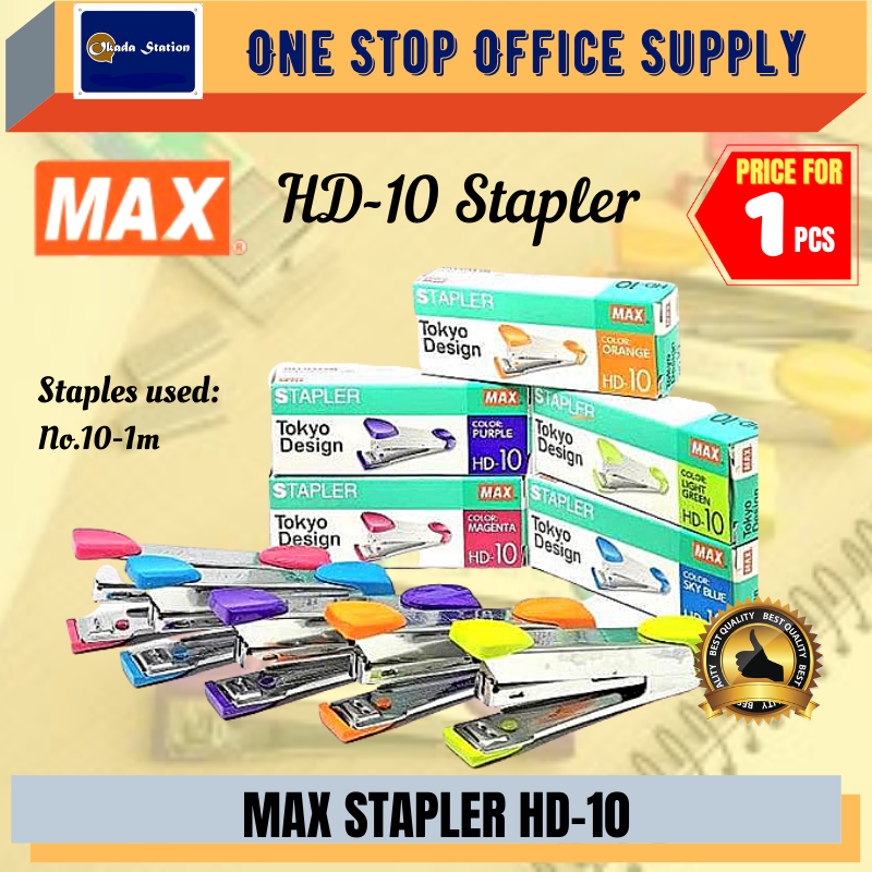 Max Stapler HD10 / Pengokot Max No.10 / HD-10 / Office Stapler / Paper ...