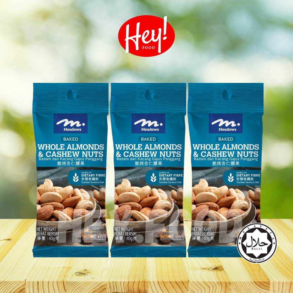 MEADOWS Nuts (40g) - Pistachios, Cashews, Whole Almond, Almond & Cashew ...