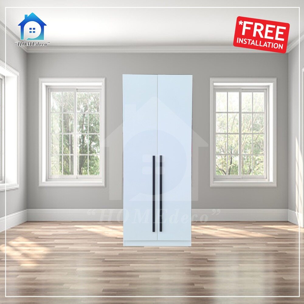 [FREE INSTALLATION] [HOMEDECO] 2 DOOR OR 3 DOOR MODERN WHITE WARDROBE ...
