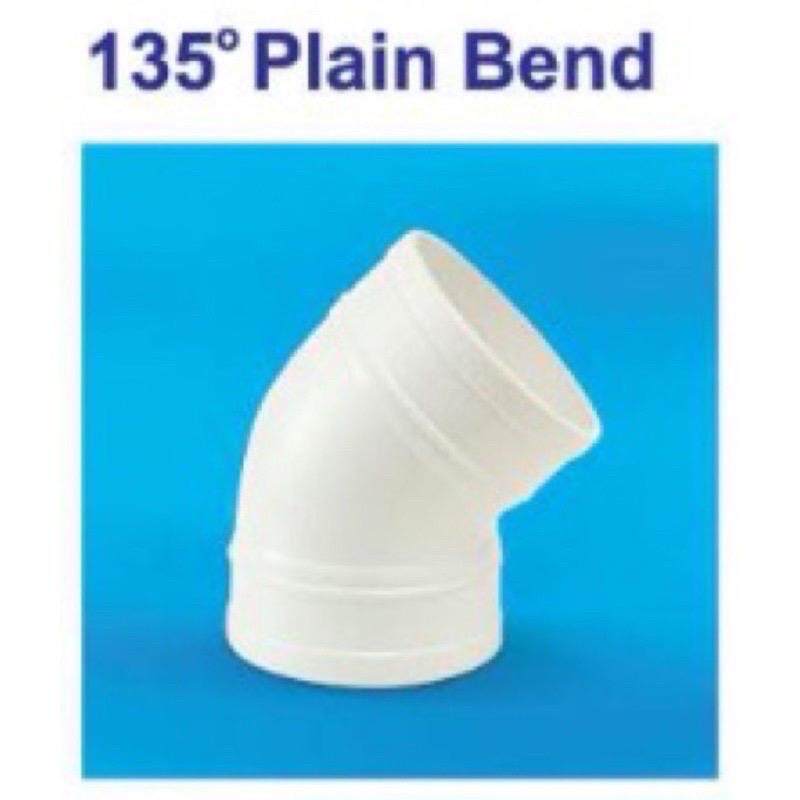 82mm 45 degree Upvc Plain Bend Upvc Elbow Pvc Pipe Fitting White 3 ...