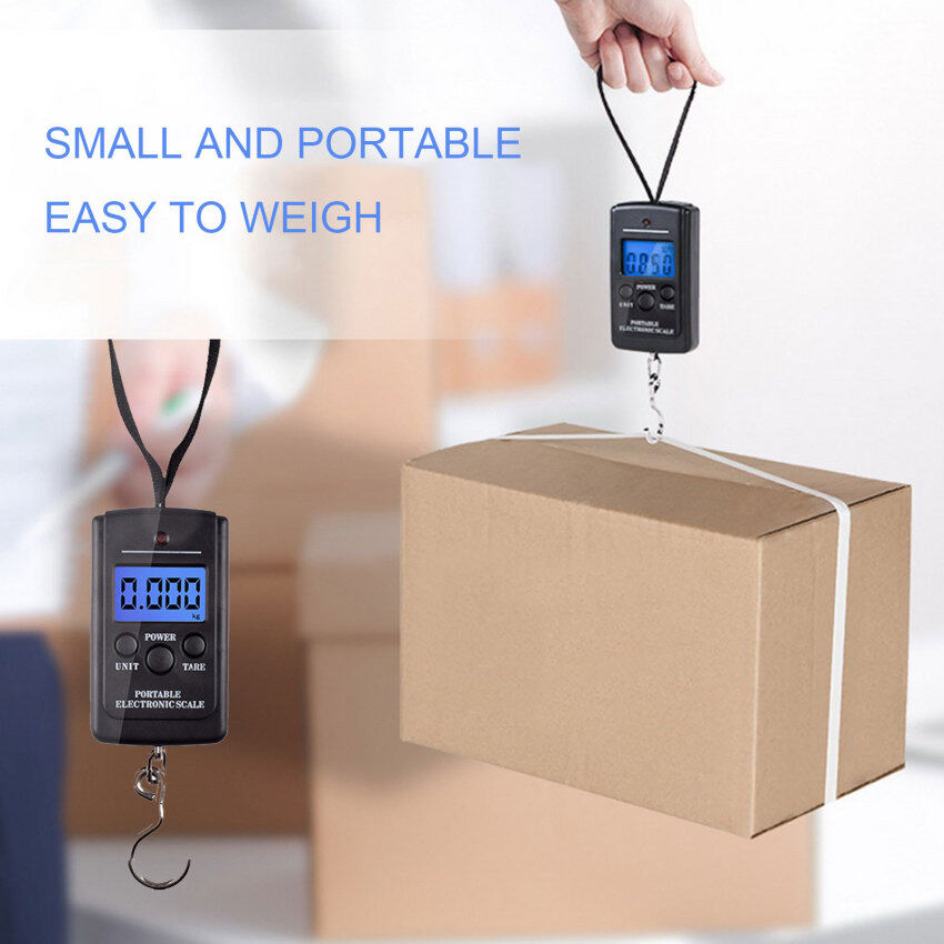 40kg X 5g Mini Digital Scale For Fishing Luggage Travel Weighting ...