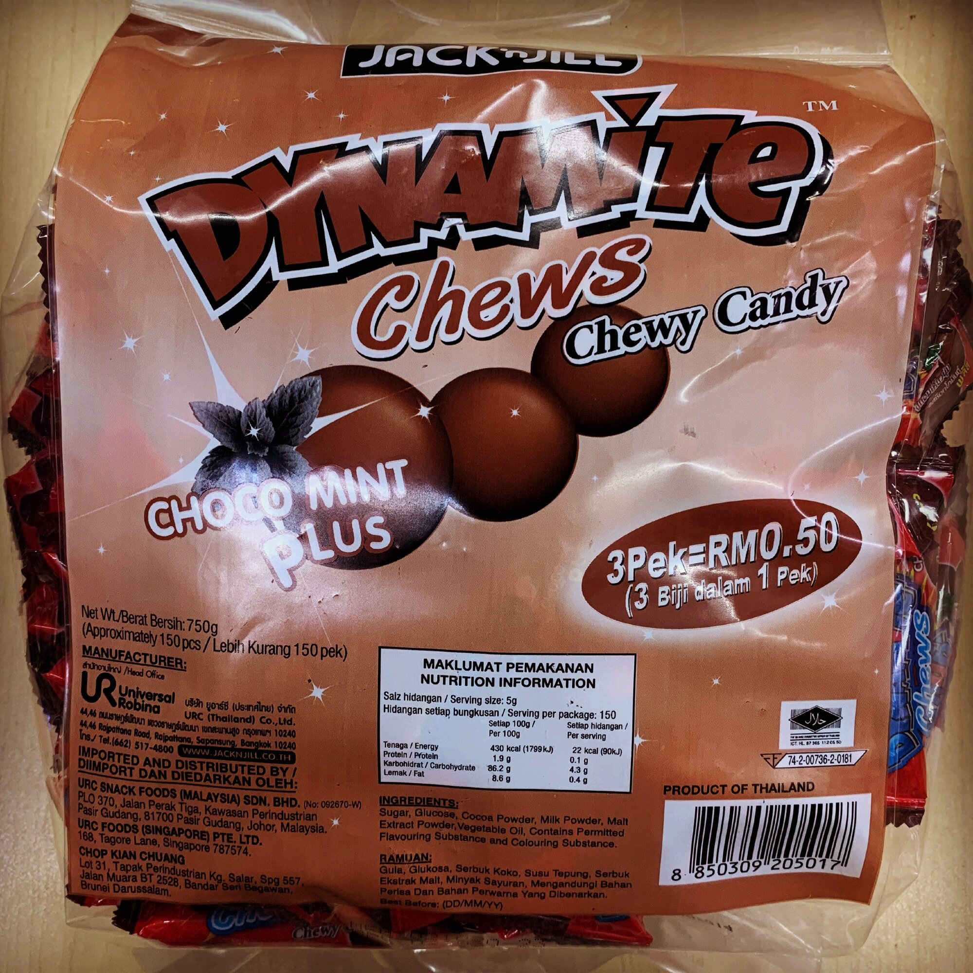 JACK’nJILL CLOUD 9 DYNAMITE CHEWS CHOCO MINT PLUS 150PCS | Lazada