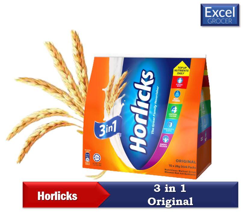Horlicks 3in1 Original Powder 10's x 28g | Lazada