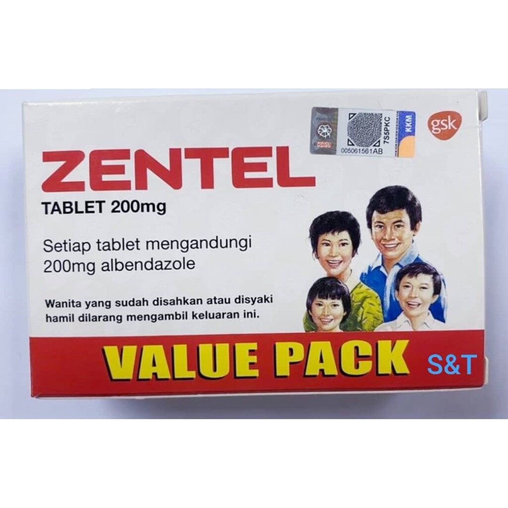 Zentel 200mg Tablet 2's / Twin Pack | Lazada