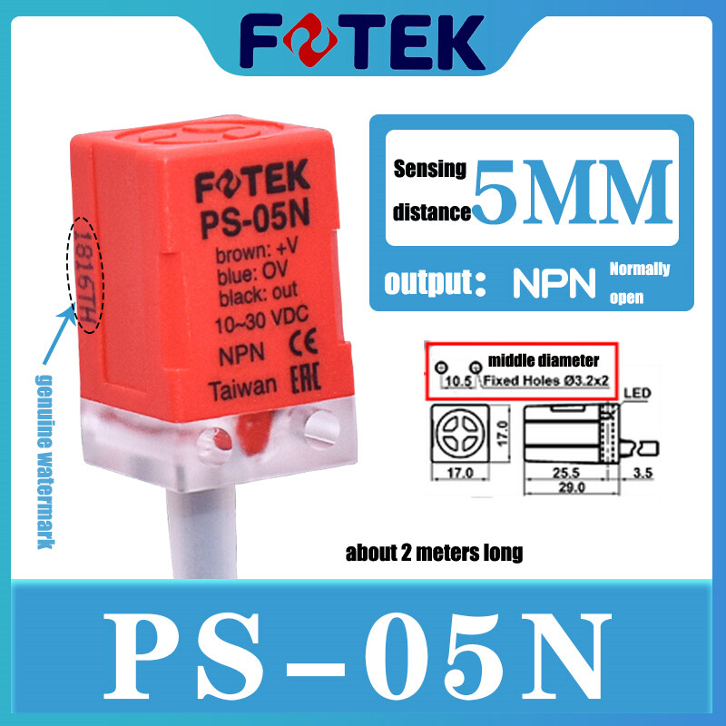 Original FOTEK Proximity Switch PS-05N PS-05NB PS-05P PS-05PB PS-10N PS ...