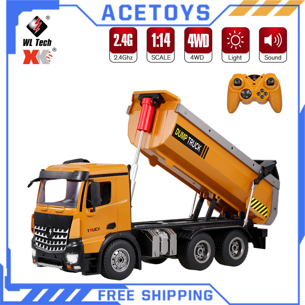 Kmoist WLtoys 14600 1:14รีโมทคอนโทรลสิ่งสกปรกรถดัมพ์บรรทุก2.4G 4WD รถควบคุมวิทยุของเล่นชุด ...