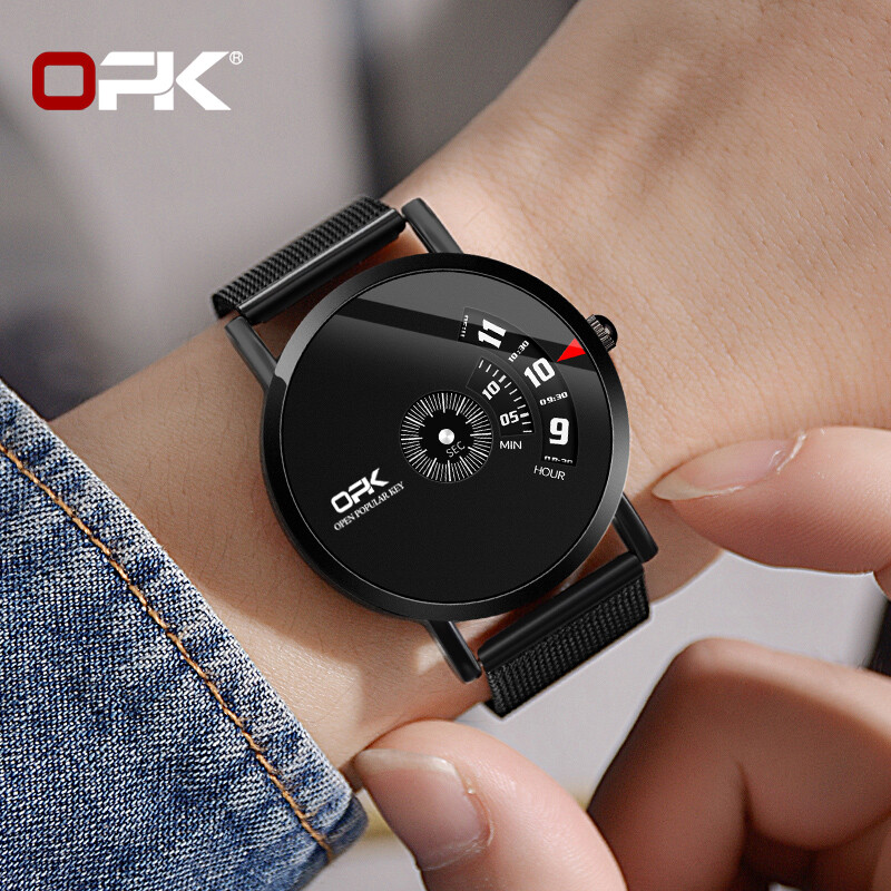 OPK Watch Men Original Quartz Relo Waterproof Business Stainless Steel ...