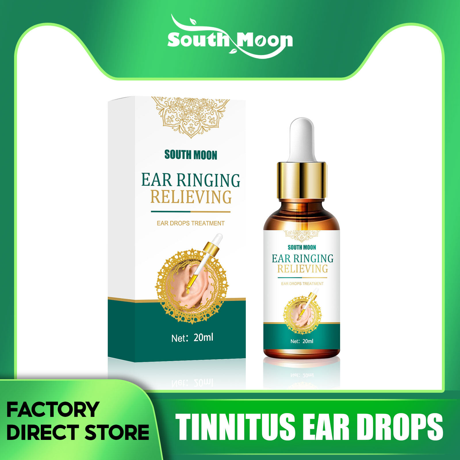 【Hot Sale】South Moon Ear Ringing Relieving Ear Drops Tinnitus Deafness ...