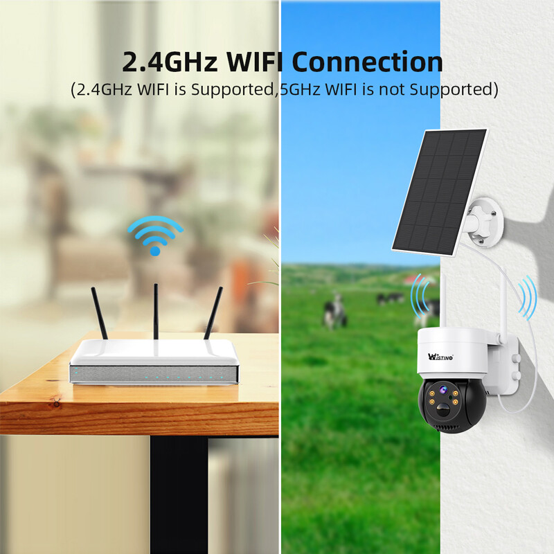 Wistino Icsee Solar CCTV Camera HD 5MP Wifi Outdoor Waterproof Security ...