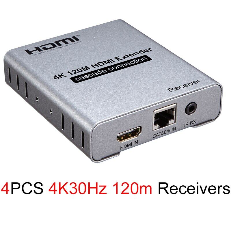 4K 60Hz 4X4 Matrix HDMI 2.0 4x4 HDMI Matrix with Extender Via Cat5e Cat6 Rj45 Ethernet Cable ...