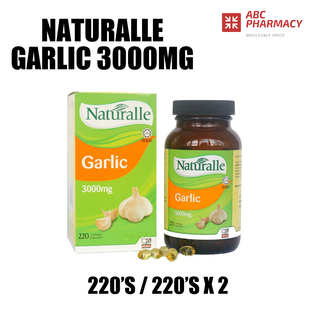 NATURALLE Garlic 3000mg Softgel 220s / 220sX2(SET) (EXP04/26) | Lazada