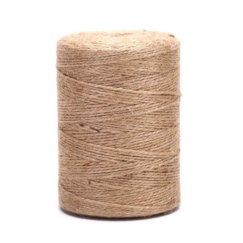 TANG Natural Hemp Linen Cord Twisted Burlap Jute Twine Rope String DIY ...
