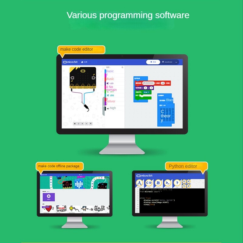 1 PCS Bbc Microbit V2.0 Motherboard an Introduction to Graphical Programming in Python PCB V2.0 ...