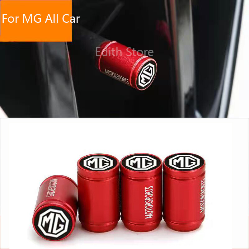 4 Pieces Metal Car Tire Valve Caps For MG 3 5 6 MG HS ZS GS 5 6 TF ZR ...