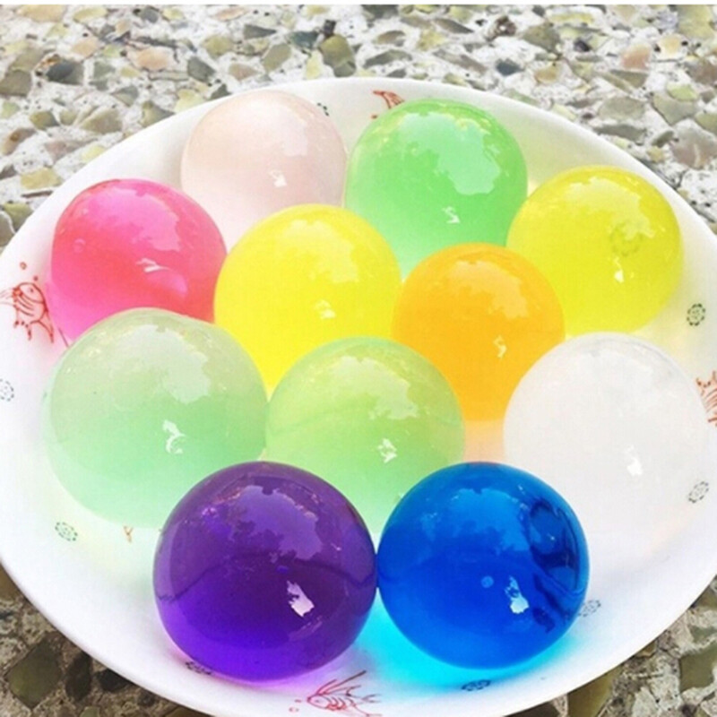 FUNNY 60Pcs large magic water bead crystal beads magic balls absorbent ...