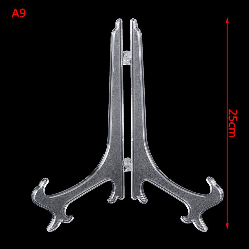 TITI Clear Plastic Easels or Stand Plate Holders to Display Pictures or ...