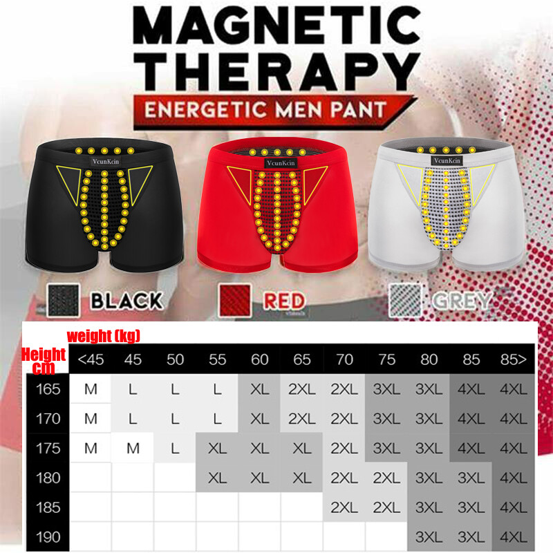 MAGNETICEFT Energy Field Therapy Men Pants Magnetic Male Underwear ...