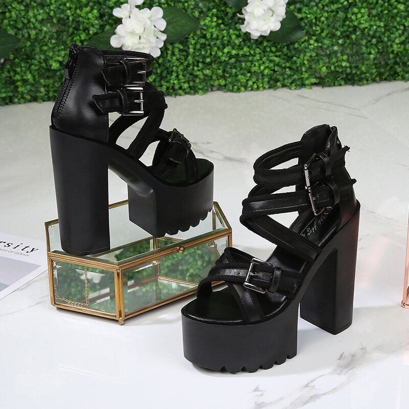 Small Wow New Arrival June 2021 Women Open Toe PU Trend Fashion ...