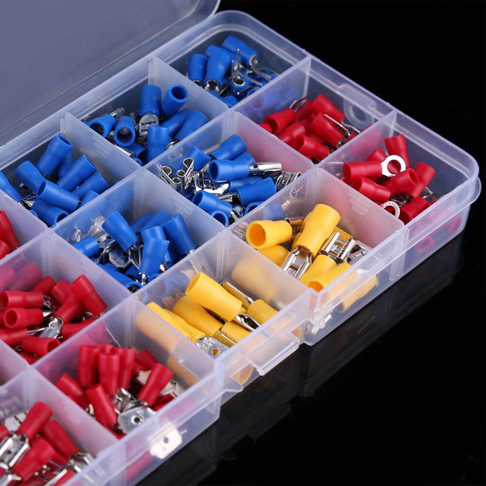280 pcs Cable Lugs with Assortment Box Auto Connector Flat Connector ...