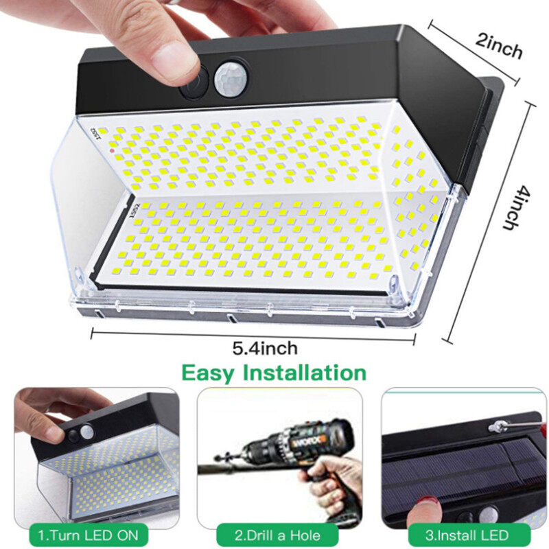 [NO.1 LIGHT]Garden Solar Light Outdoor Waterproof 262 LED Flood Light ...