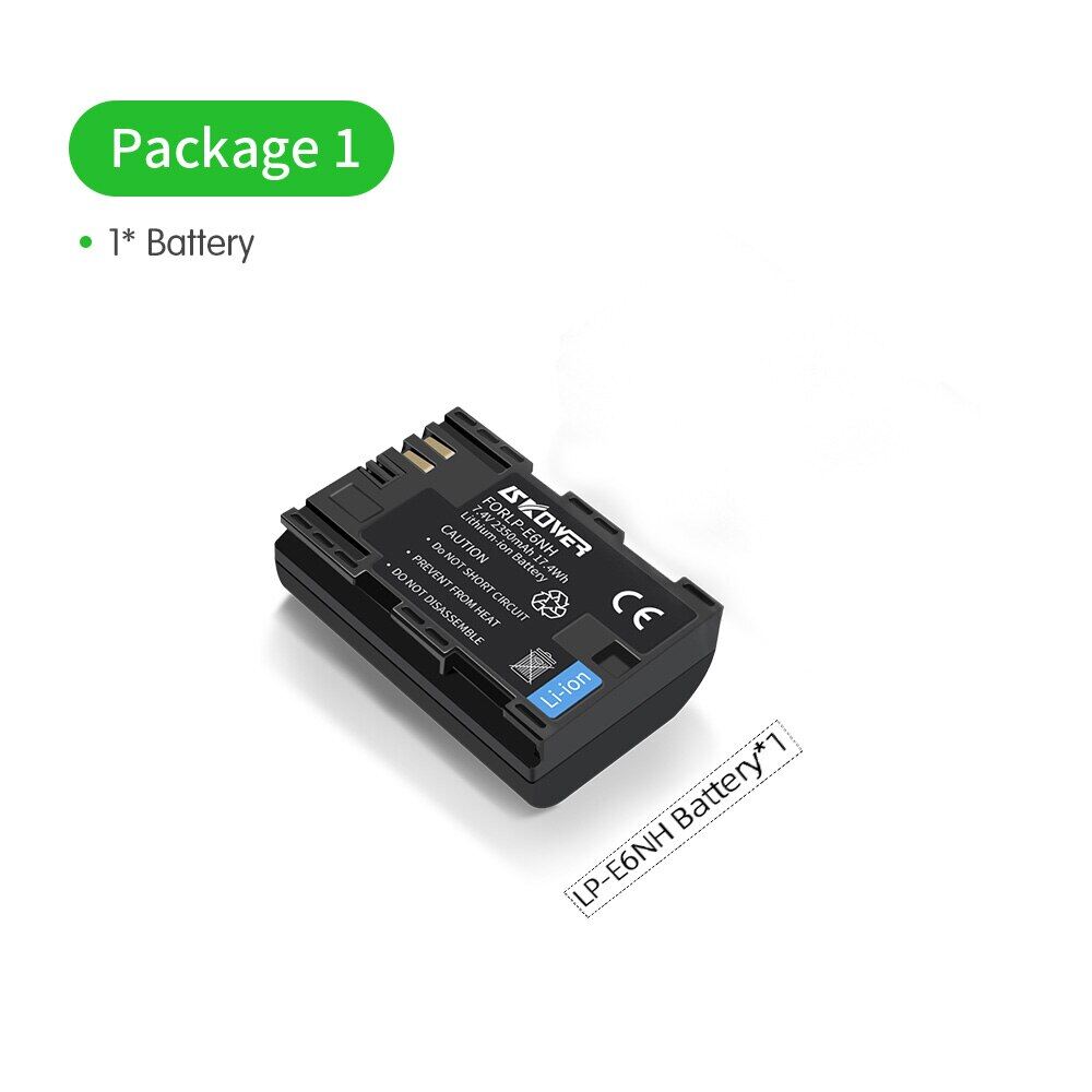 2350Mah LP-E6NH Replace LP-E6N LP-E6 Battery For Canon EOS R R5 R6 60D ...